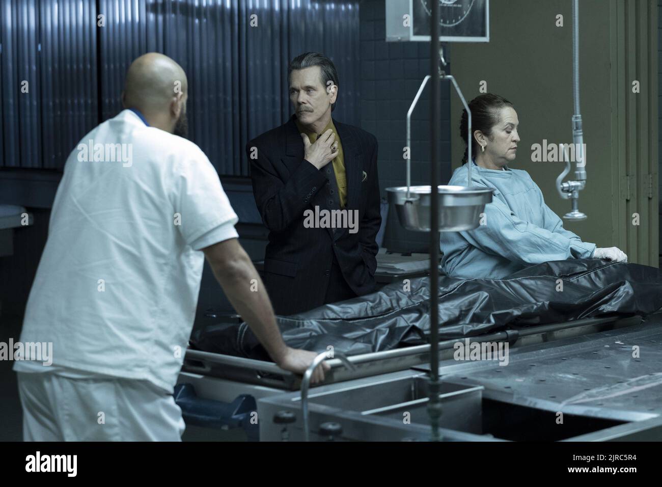 CITY ON A HILL, from left: Adam Diaz, Kevin Bacon, Pamela Jayne Morgan ...