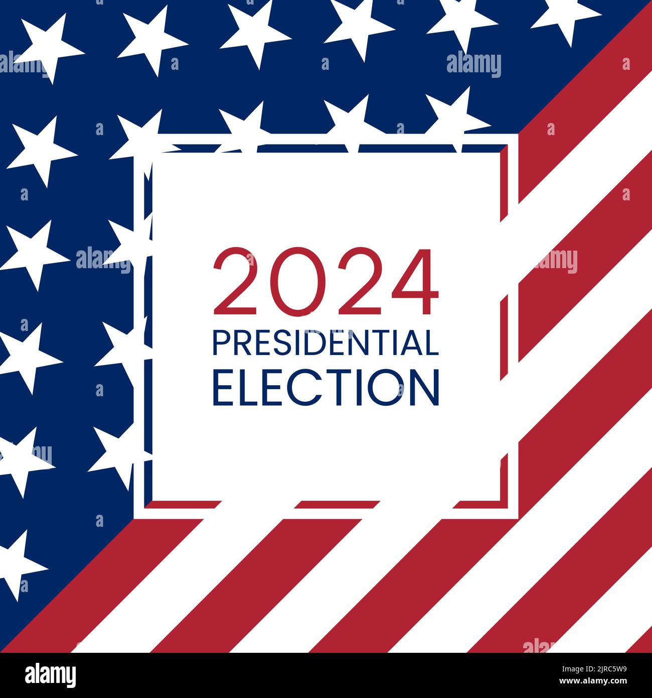 United States of America Presidential Election 2024. Vector ...