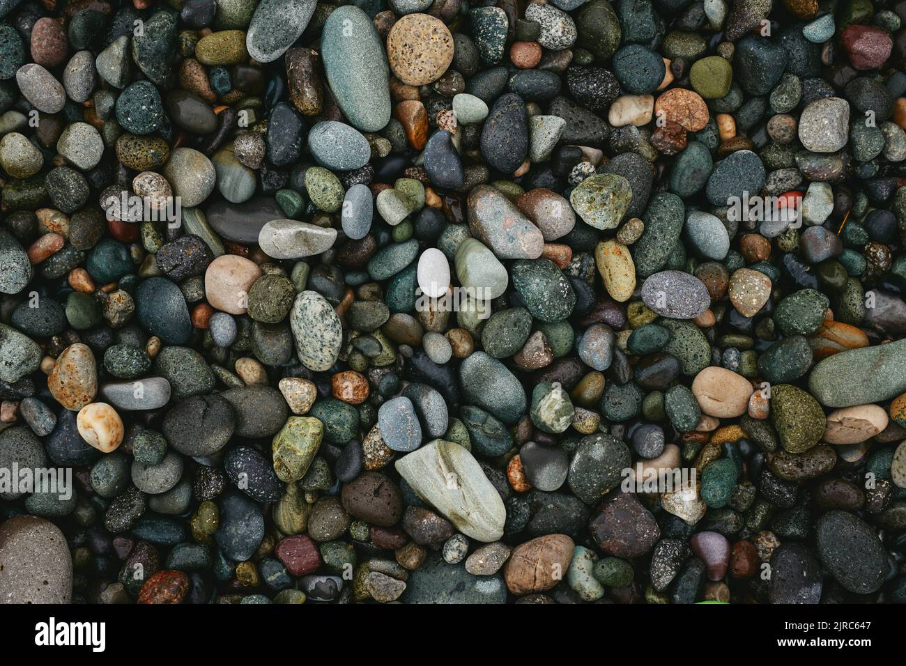 Pebble beach stones background, natural rounded gravel on the seashore ...