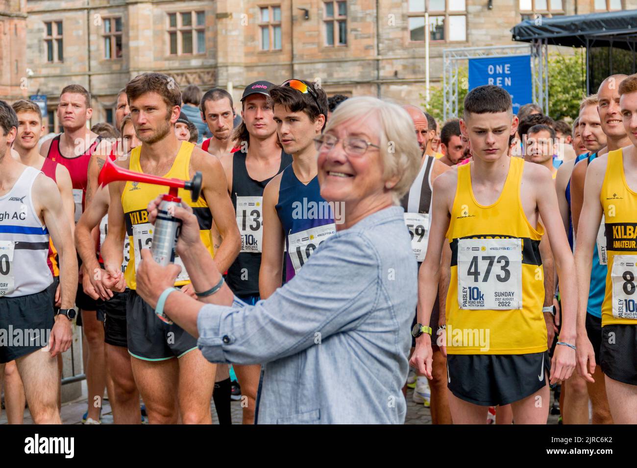 Callum Hawkins British Marathon Runner Paisley 10K Run 2022 Stock Photo ...