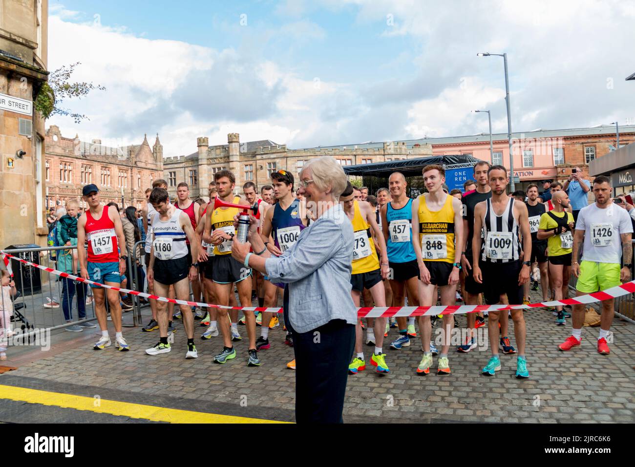 Callum Hawkins British Marathon Runner Paisley 10K Run 2022 Stock Photo ...