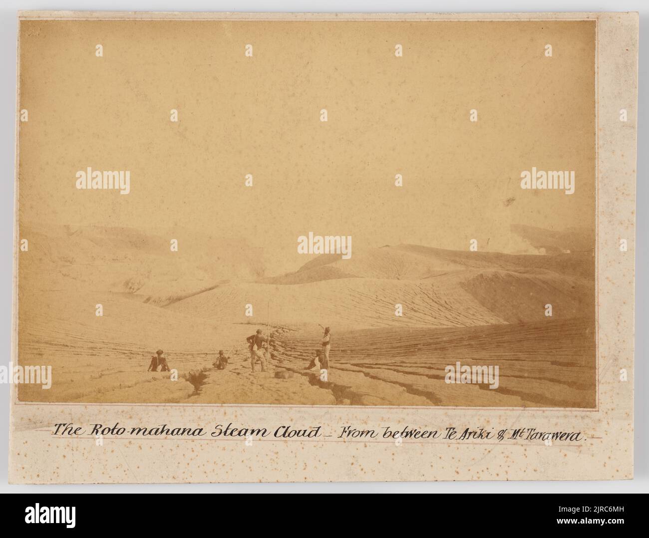 The Roto-mahana steam cloud from between Te Ariki and Mt Tarawera, 1886 ...