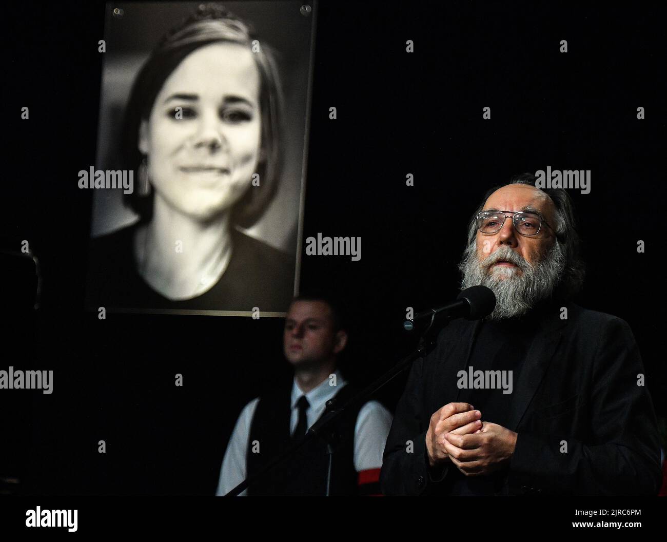 Farewell ceremony for journalist Darya Dugina at the Ostankino ...