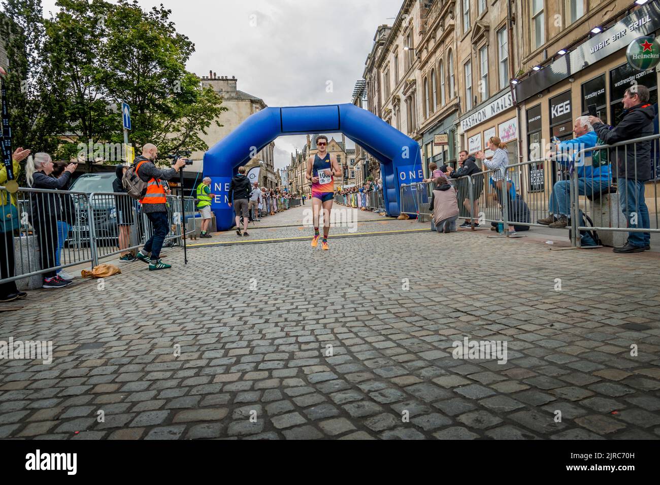 Callum Hawkins British Marathon Runner Paisley 10K Run 2022 Stock Photo ...