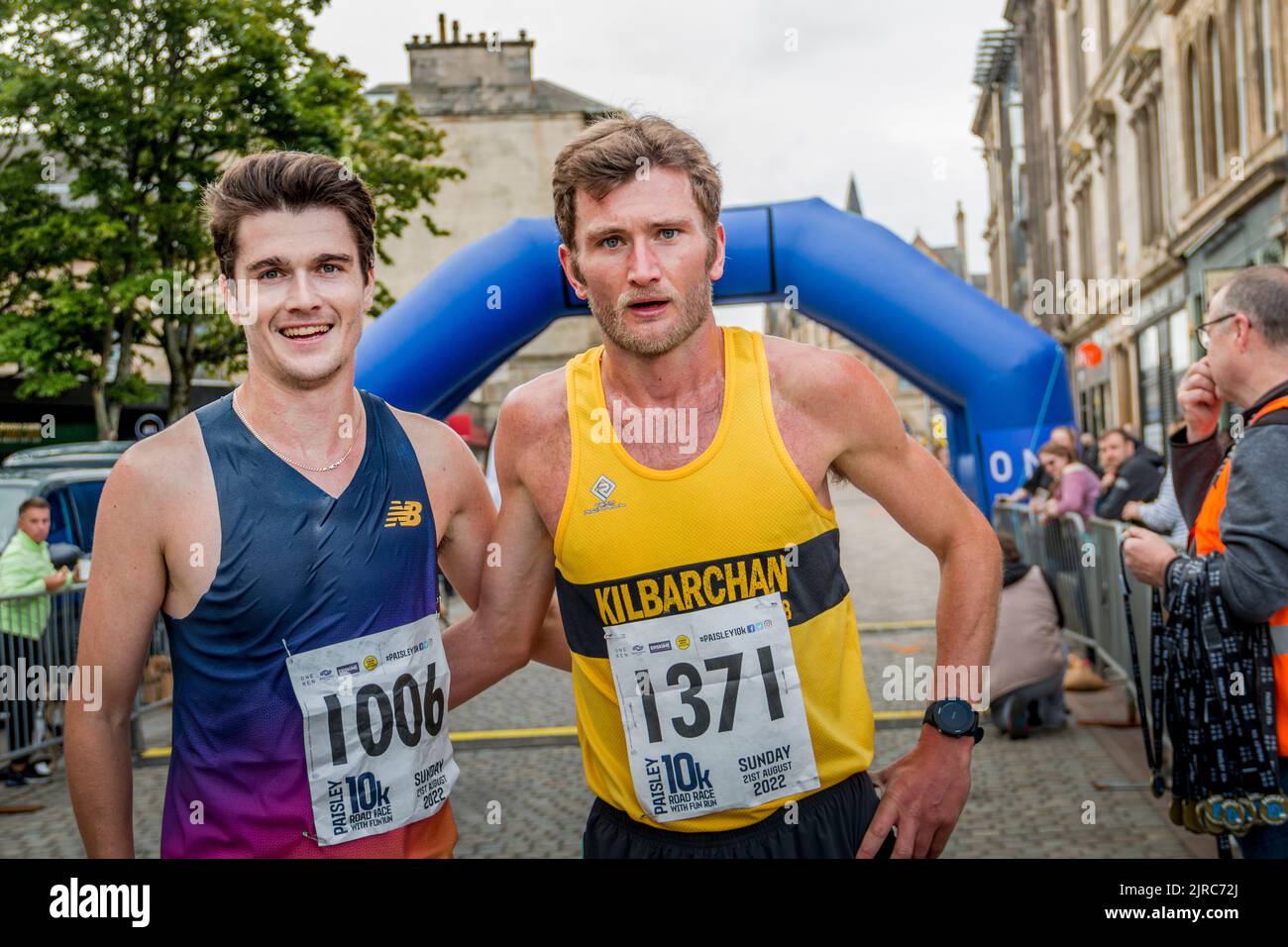 Callum Hawkins British Marathon Runner Paisley 10K Run 2022 Stock Photo ...