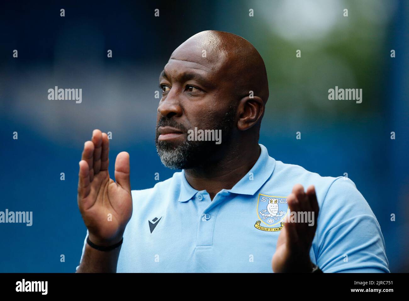 Darren Moore manager of Sheffield Wednesday Stock Photo - Alamy