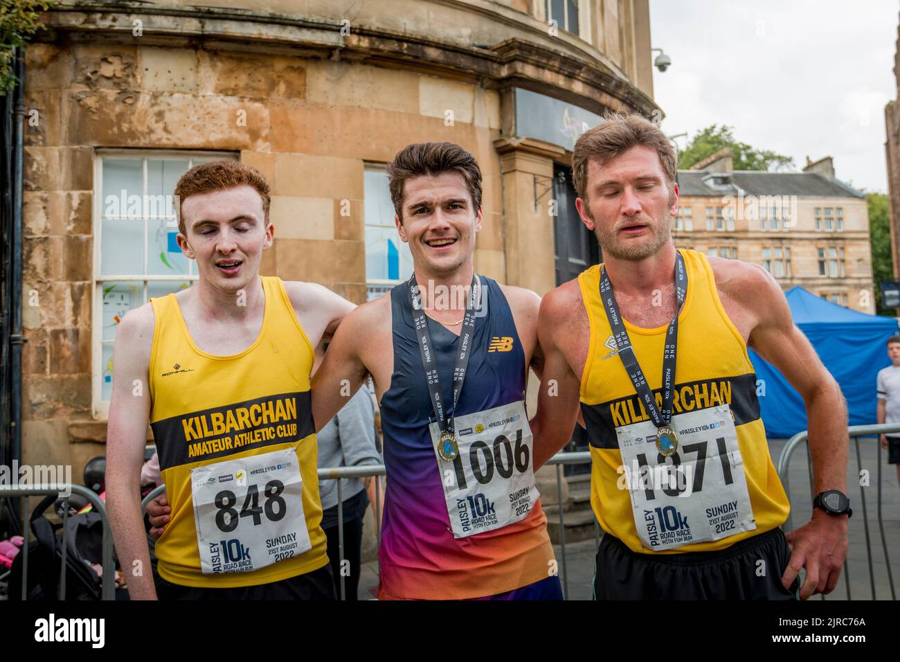 Callum Hawkins British Marathon Runner Paisley 10K Run 2022 Stock Photo ...