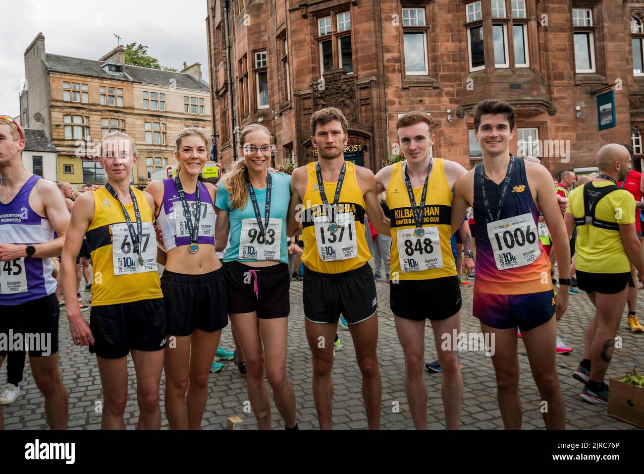 Callum Hawkins British Marathon Runner Paisley 10K Run 2022 Stock Photo ...