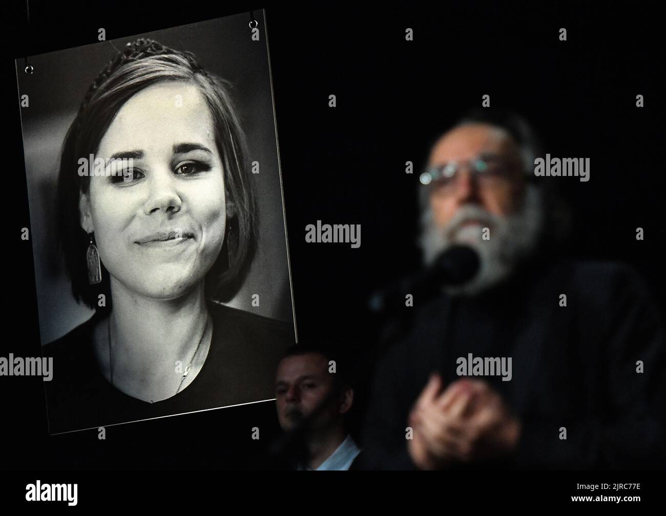 Farewell ceremony for journalist Darya Dugina at the Ostankino ...