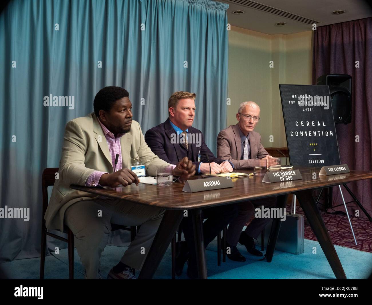 THE SANDMAN, from left: Kirris Riviere, David Menkin, Matthew Sim ...