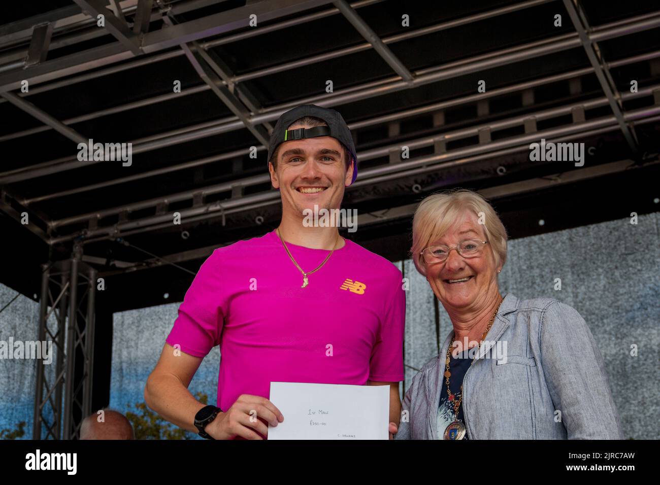 Callum Hawkins British Marathon Runner Paisley 10K Run 2022 Stock Photo ...
