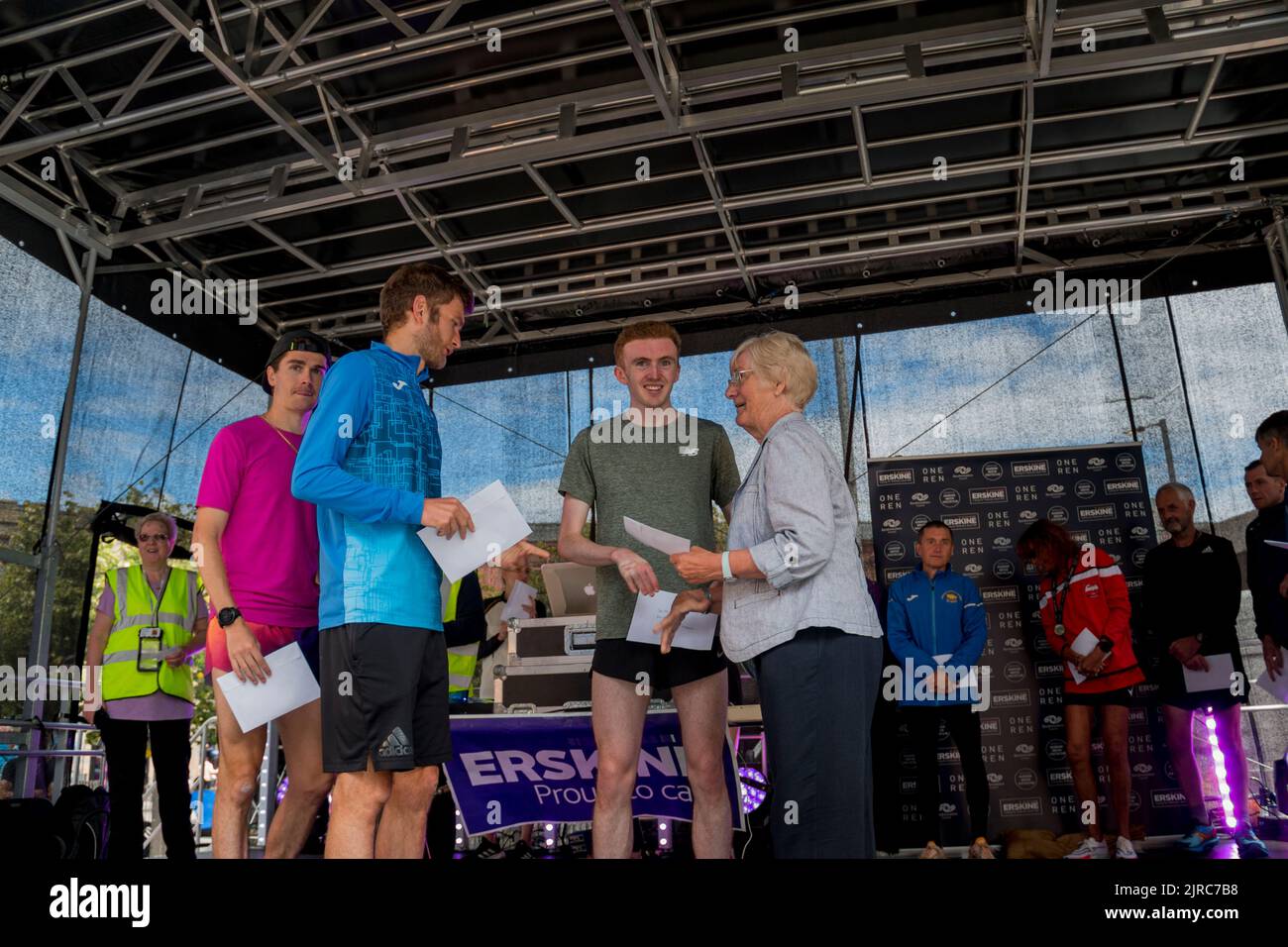 Callum Hawkins British Marathon Runner Paisley 10K Run 2022 Stock Photo ...