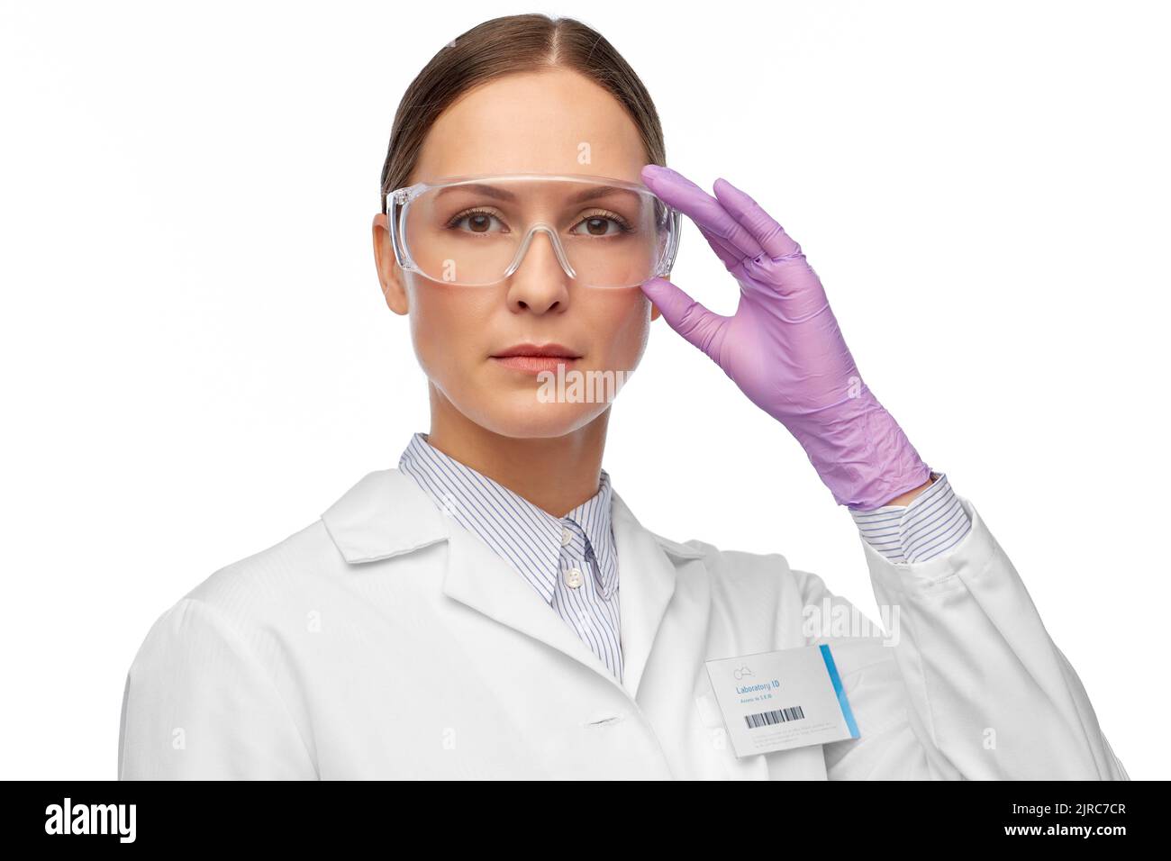 Scientist in eyeglasses white coat hi-res stock photography and images ...