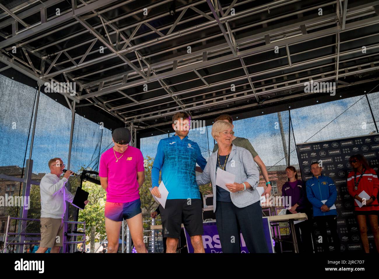 Callum Hawkins British Marathon Runner Paisley 10K Run 2022 Stock Photo ...