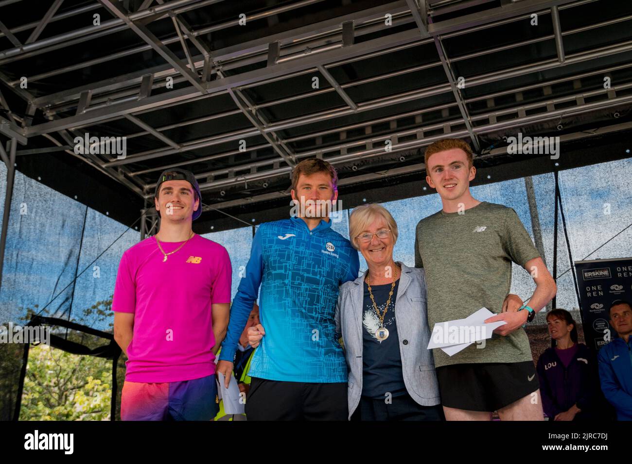 Callum Hawkins British Marathon Runner Paisley 10K Run 2022 Stock Photo ...