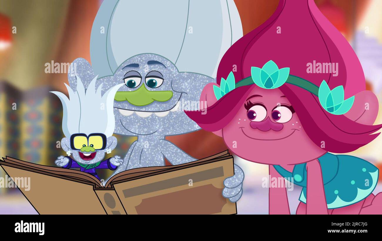 TROLLSTOPIA, (aka TROLLS TOPIA), from left: Tiny Diamond (voice: Kenan Thompson), Guy Diamond ...
