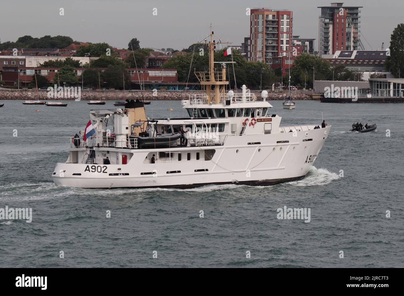 The Royal Netherlands Navy training ship HNLMS VAN KINSBERGEN arriving ...