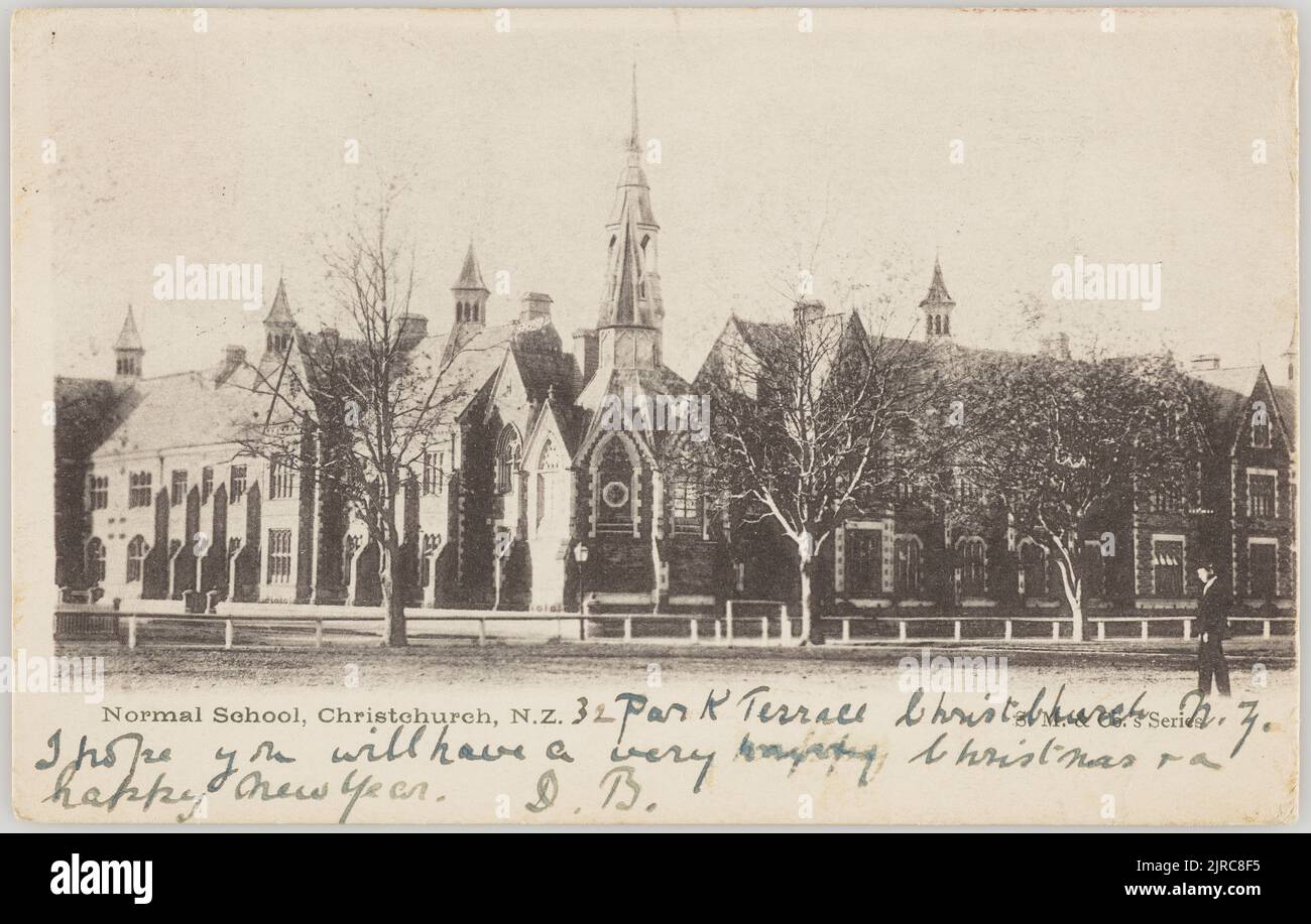 Normal School, Christchurch, New Zealand, 1900-1910, Christchurch ...