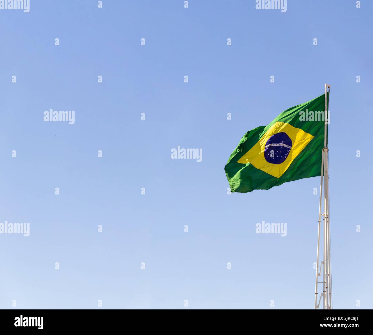 Brazil flag pole hi-res stock photography and images - Alamy