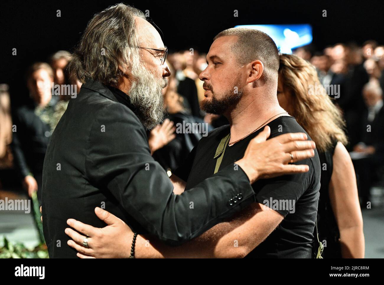 Farewell ceremony for journalist Darya Dugina at the Ostankino ...