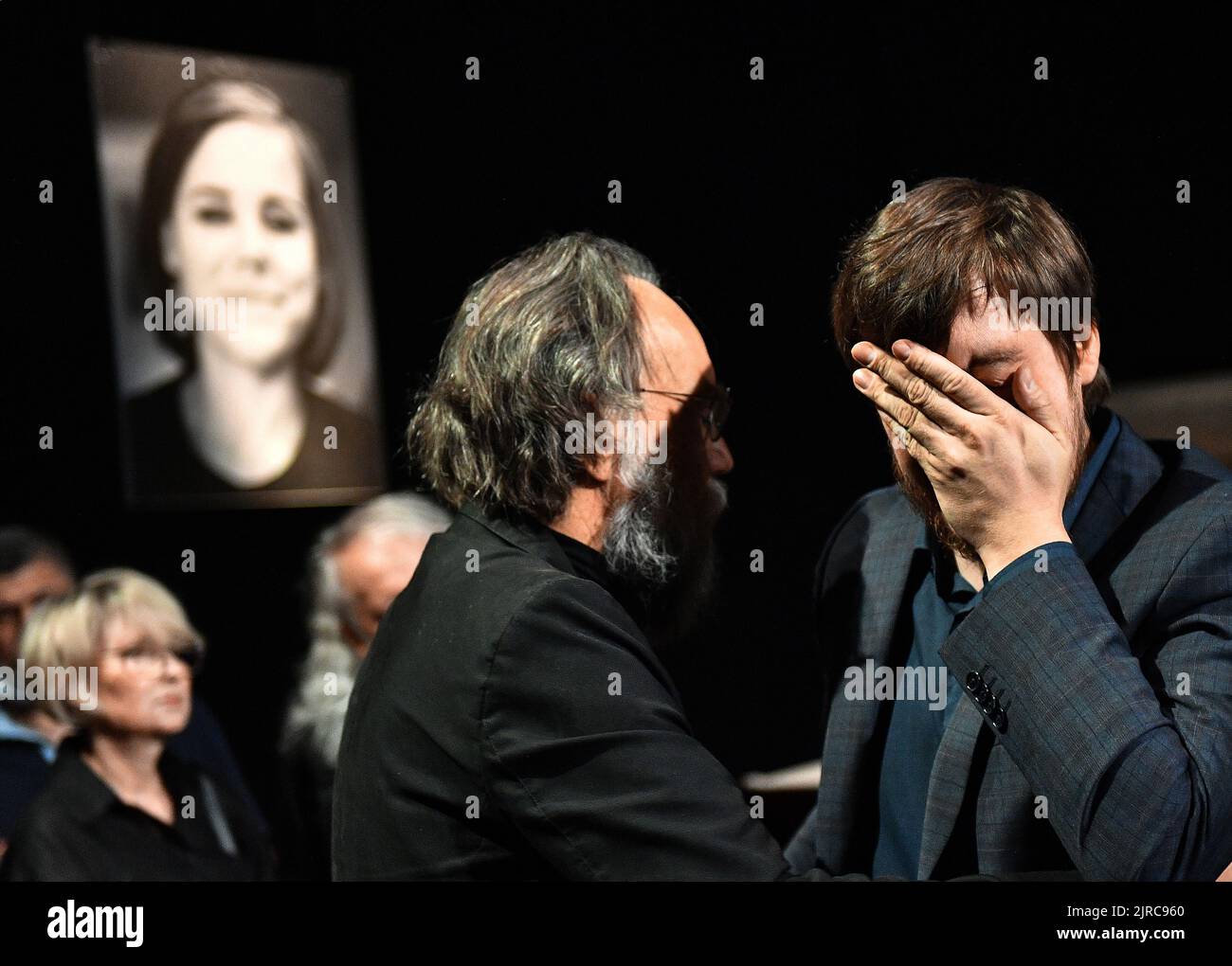 Farewell ceremony for journalist Darya Dugina at the Ostankino ...