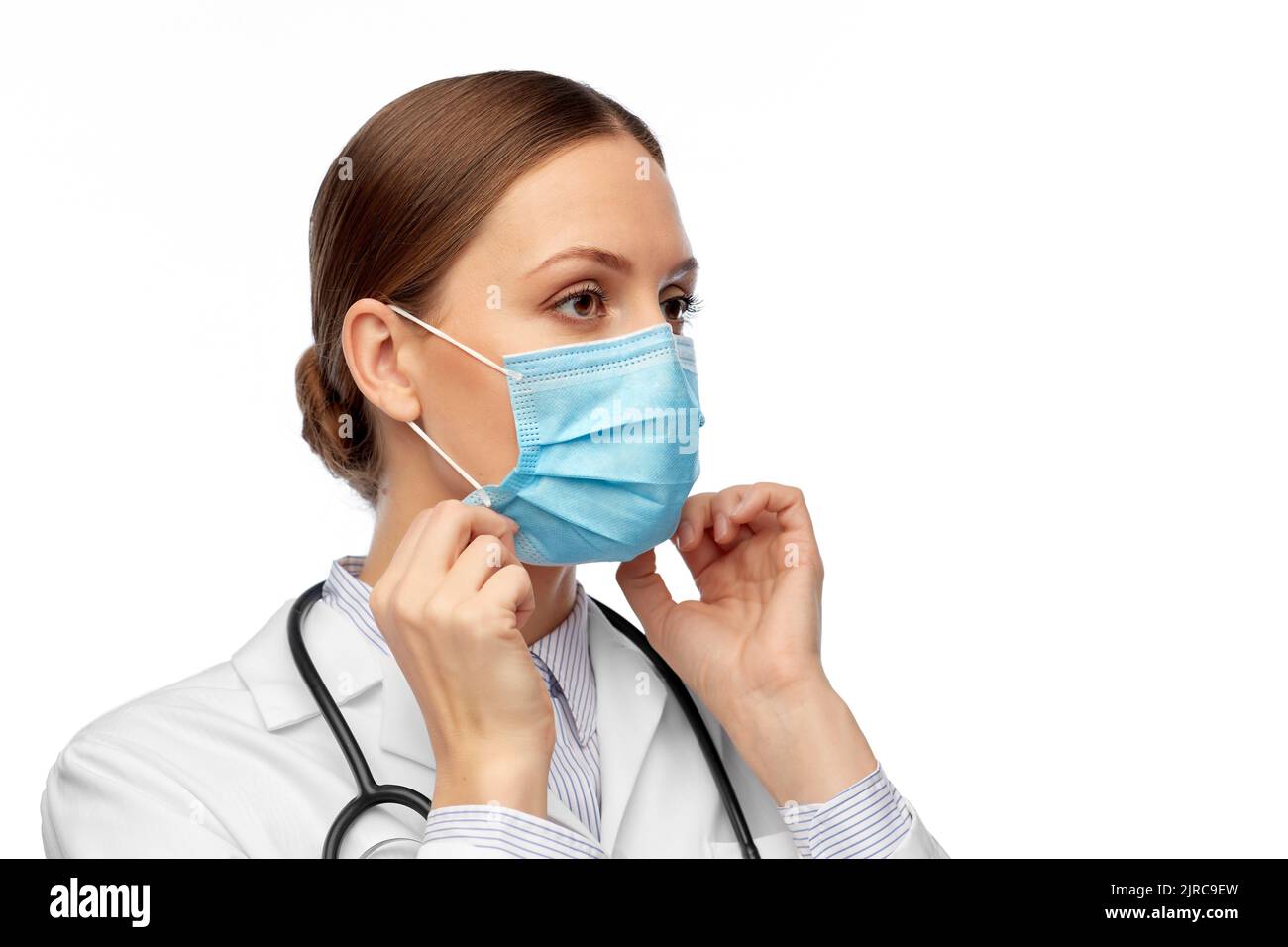 Portrait female therapist wearing medical hi-res stock photography and ...