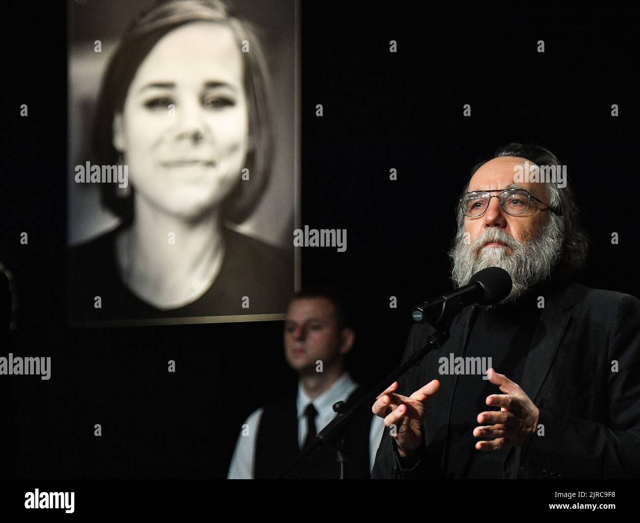 Farewell ceremony for journalist Darya Dugina at the Ostankino ...