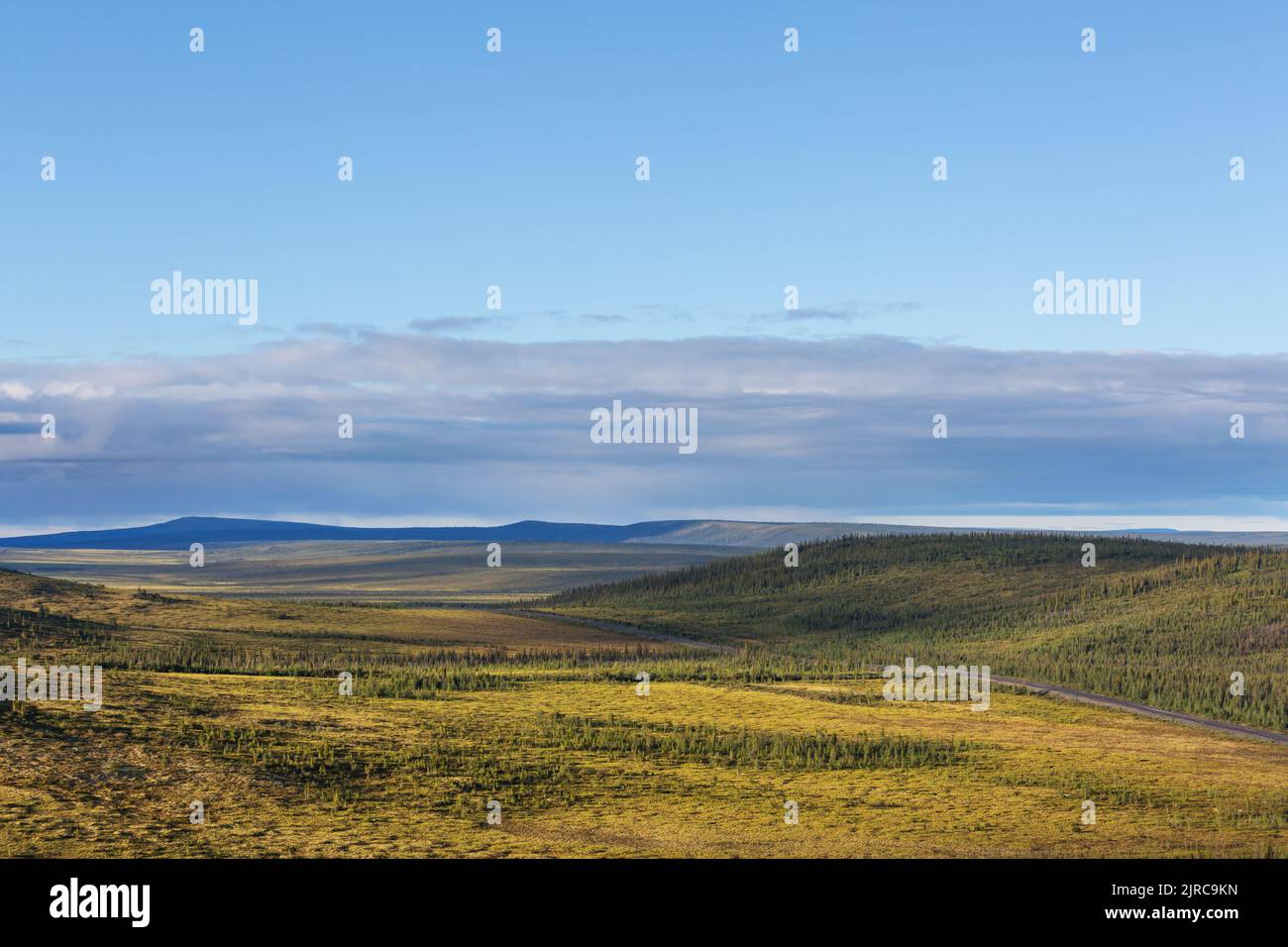 Tundra landscapes above Arctic circle Stock Photo - Alamy