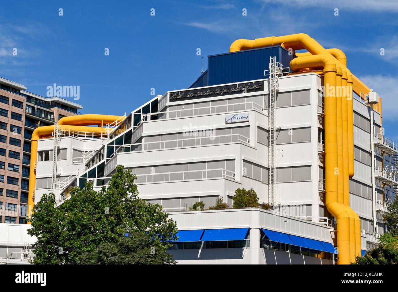 Rotterdam, Netherlands - August 2022: Exteror view of the modern design ...