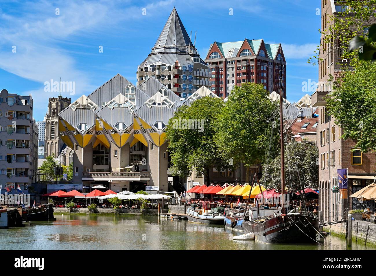 Rotterdam, Netherlands - August 2022: Exteror view of the Cube Houses ...