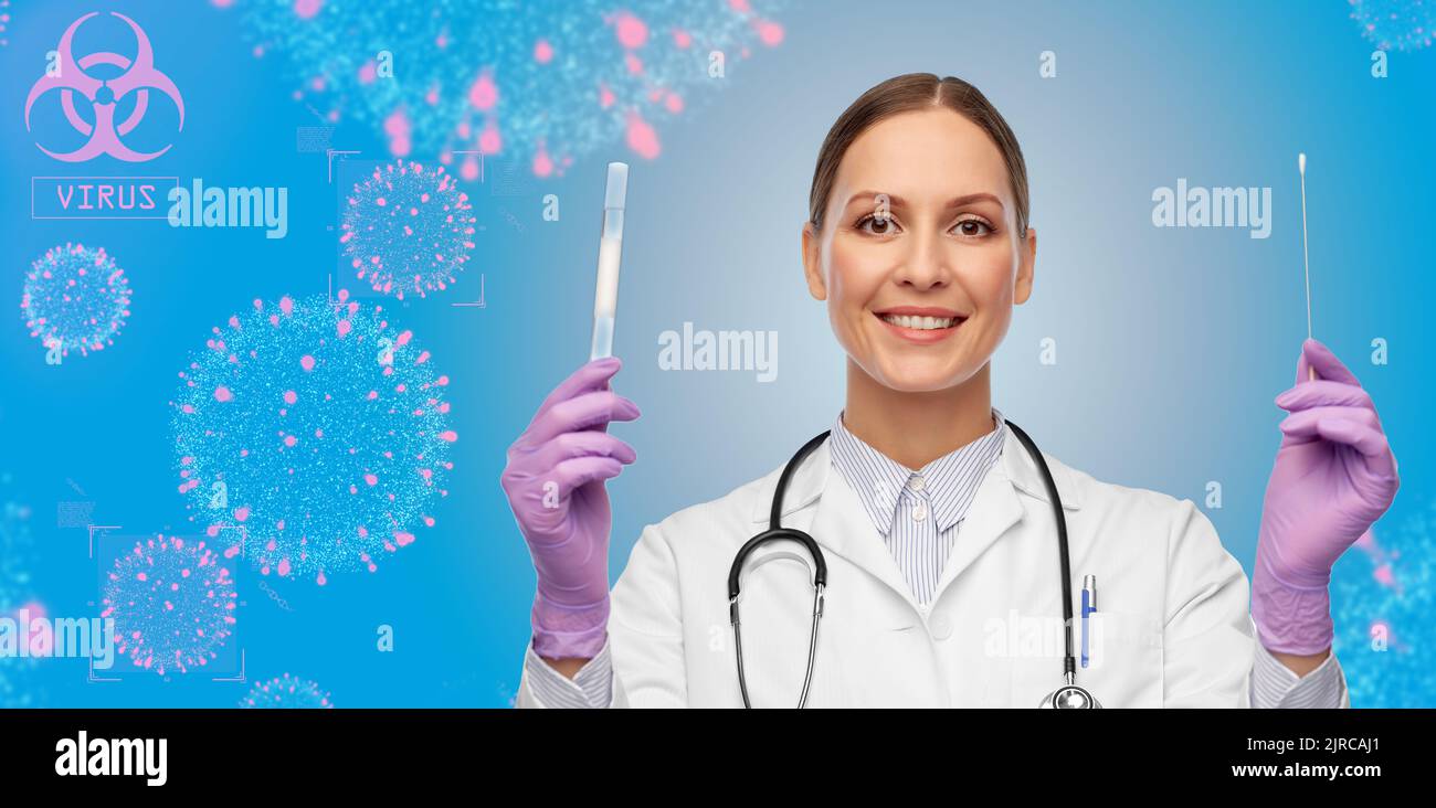 Happy test tube woman hi-res stock photography and images - Alamy