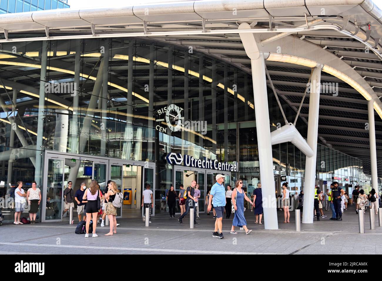 Utrecht, Netherlands - August 2022: Front exterior view of the entrance ...