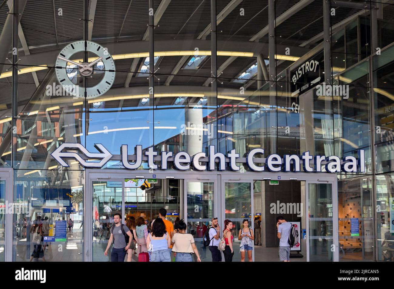 Utrecht, Netherlands - August 2022: Front exterior view of the entrance ...