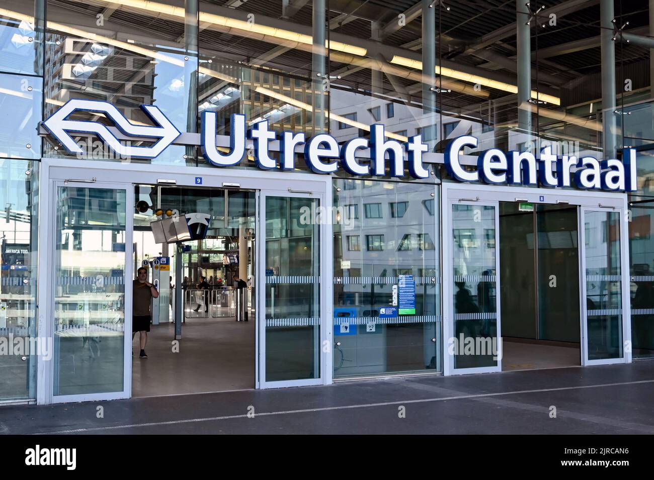 Utrecht, Netherlands - August 2022: Front exterior view of the entrance ...