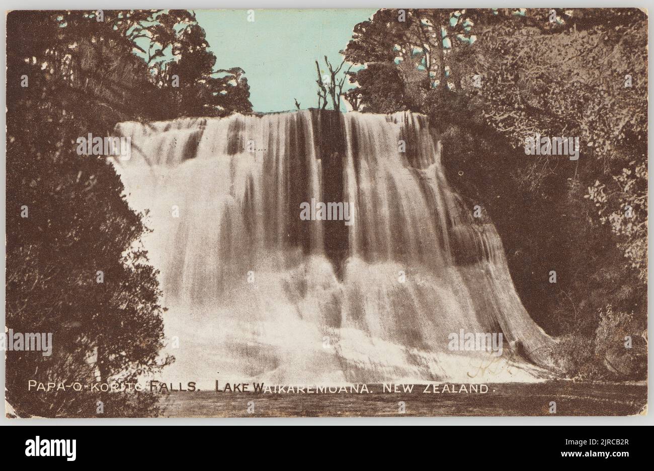 Papa-o-Korito Falls, Lake Waikaremoana, New Zealand, 1900-1910 ...