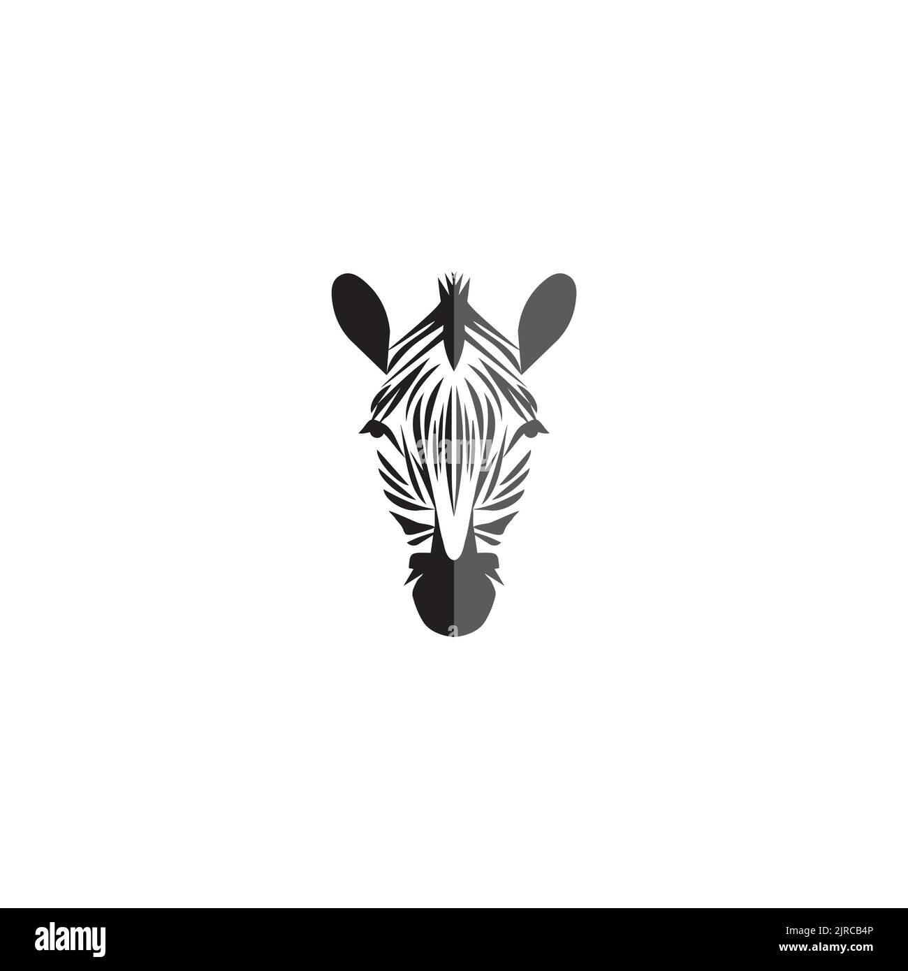 Zebra Logo Design Inspiration. Zebra logo on white background Stock ...