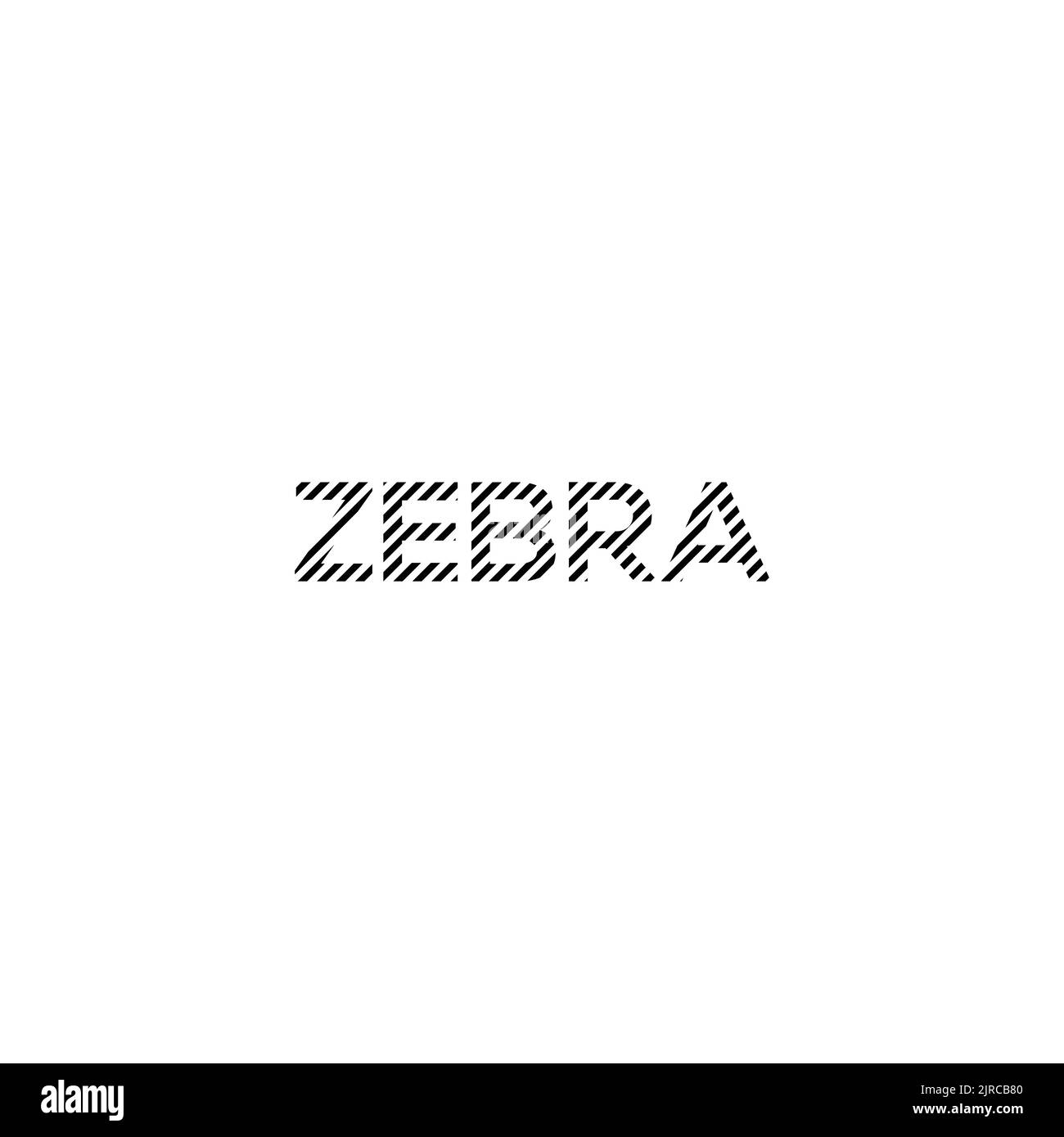 Zebra Logo Design Inspiration. Zebra logo on white background Stock ...