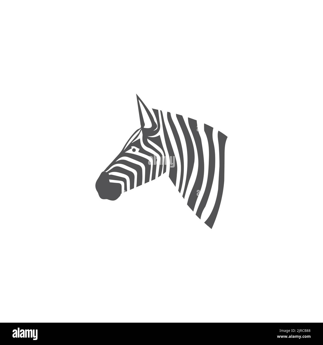 Zebra Logo Design Inspiration. Zebra logo on white background Stock ...