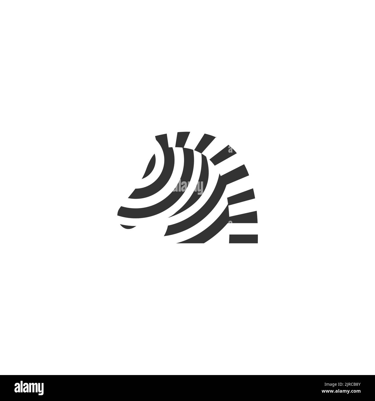 Zebra Logo Design Inspiration. Zebra logo on white background Stock ...