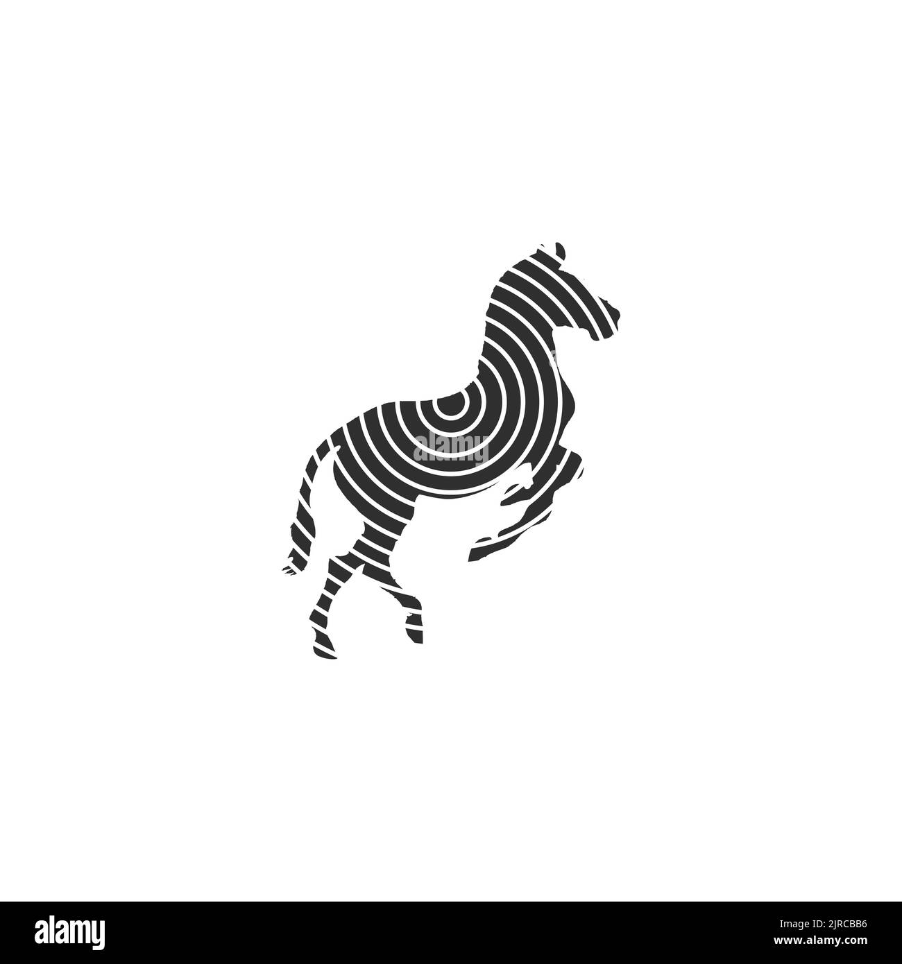 Zebra Logo Design Inspiration. Zebra logo on white background Stock ...