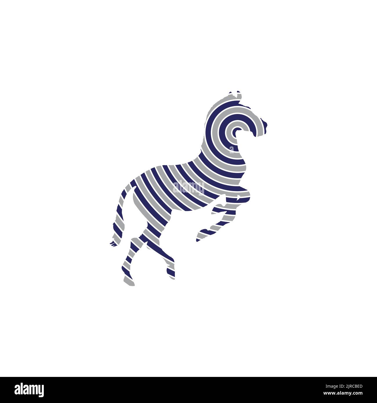Zebra Logo Design Inspiration. Zebra logo on white background Stock ...