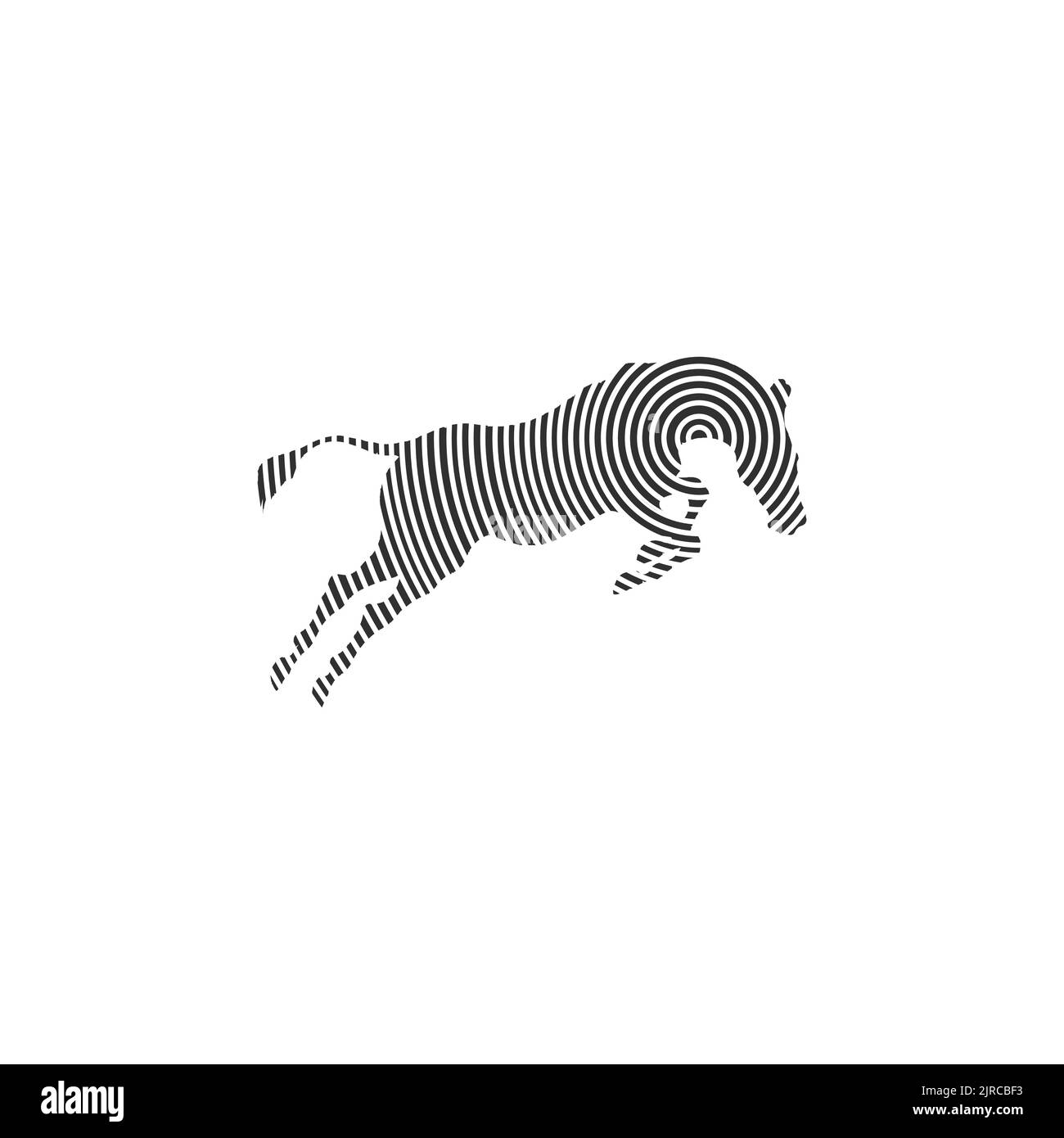 Zebra Logo Design Inspiration. Zebra logo on white background Stock ...