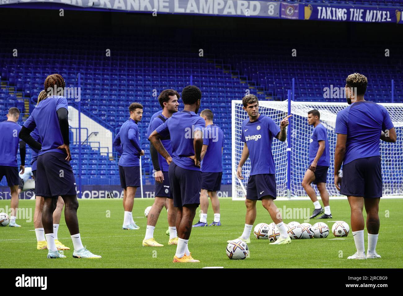 Fulham, London, UK. 23rd Aug, 2022. Chelsea Football Club first team ...