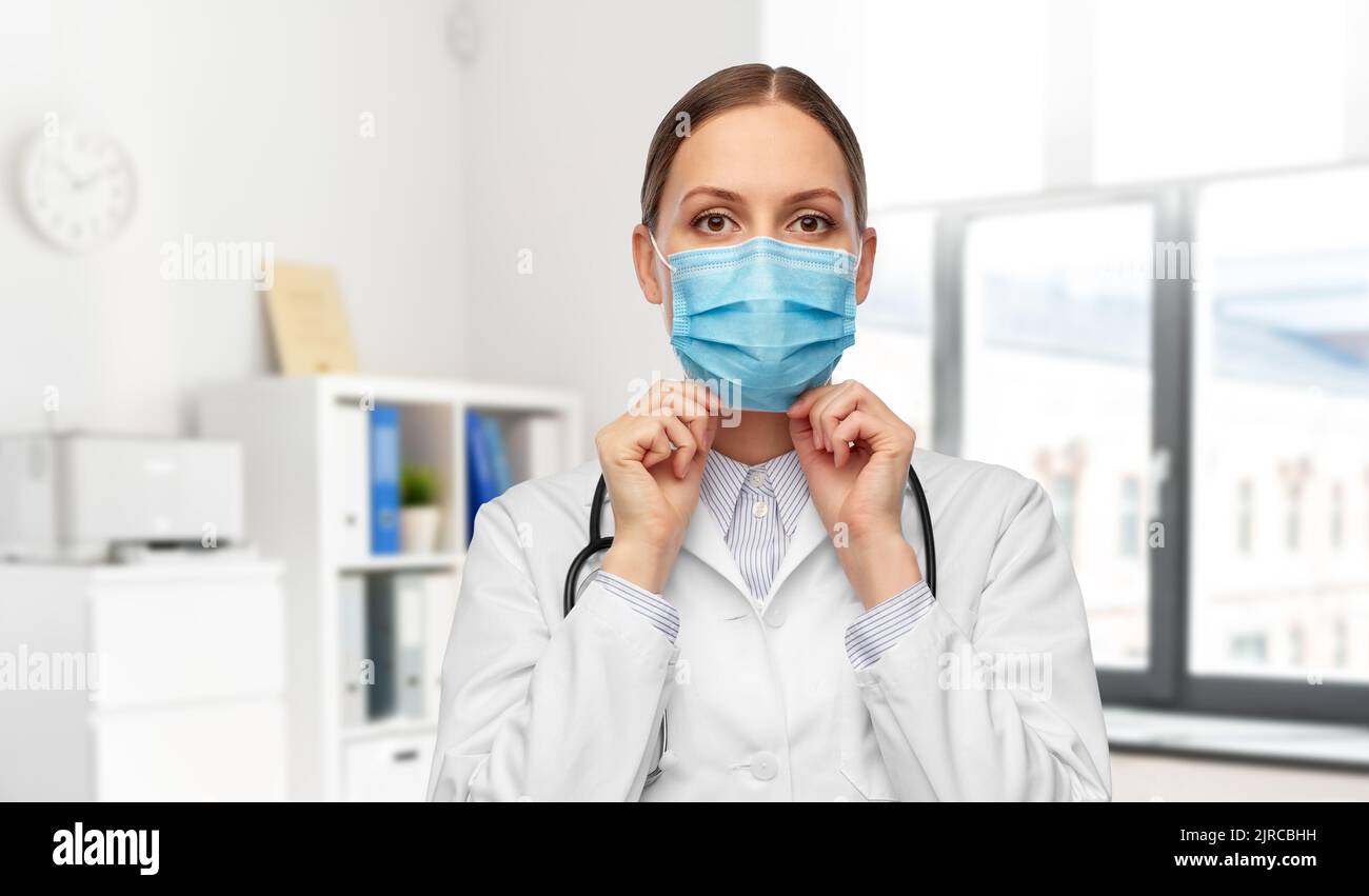 Portrait female therapist wearing medical hi-res stock photography and ...