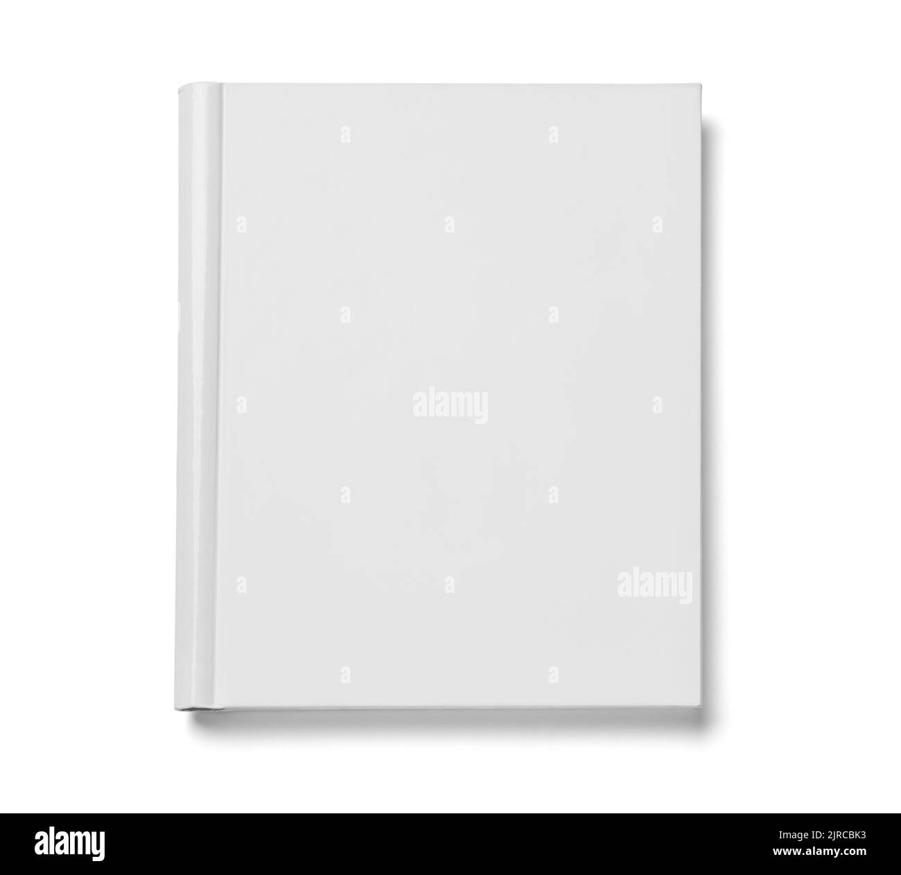 close up of a white book template on white background Stock Photo - Alamy