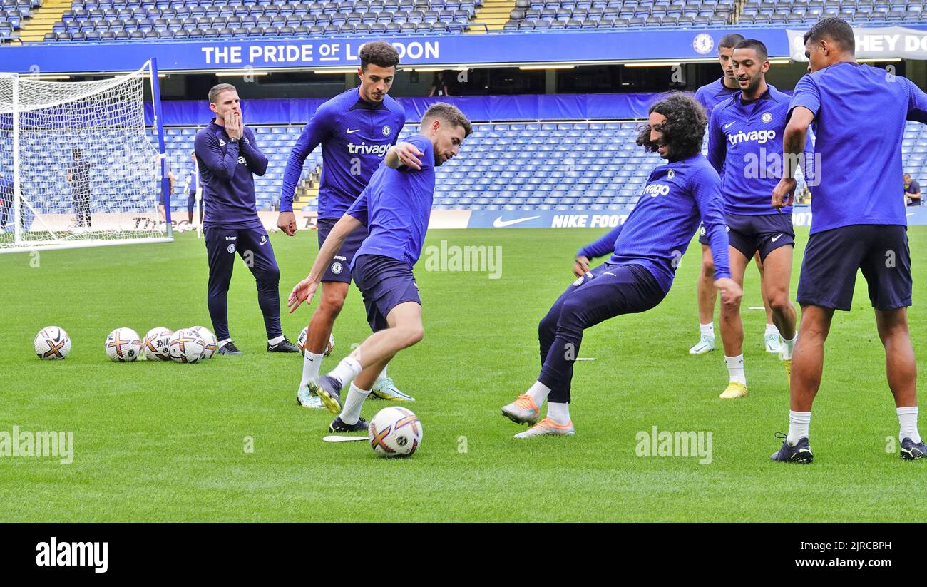 Fulham, London, UK. 23rd Aug, 2022. Chelsea Football Club first team ...