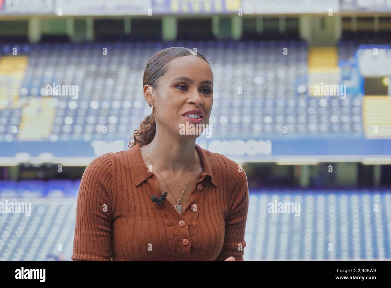 Fulham, London, UK. 23rd Aug, 2022. Anita Jones of Premier league ...