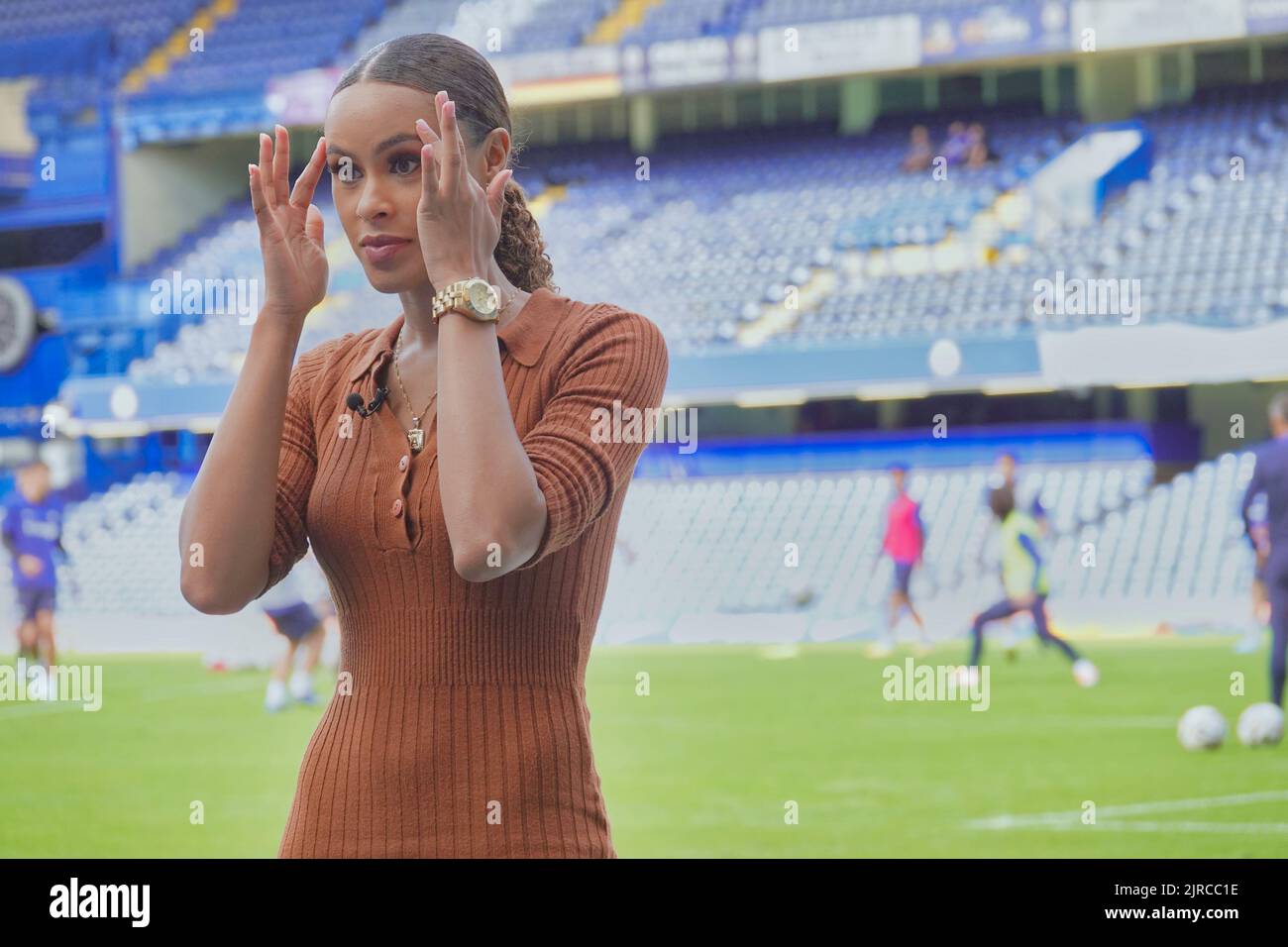 Fulham, London, UK. 23rd Aug, 2022. Anita Jones of Premier league ...