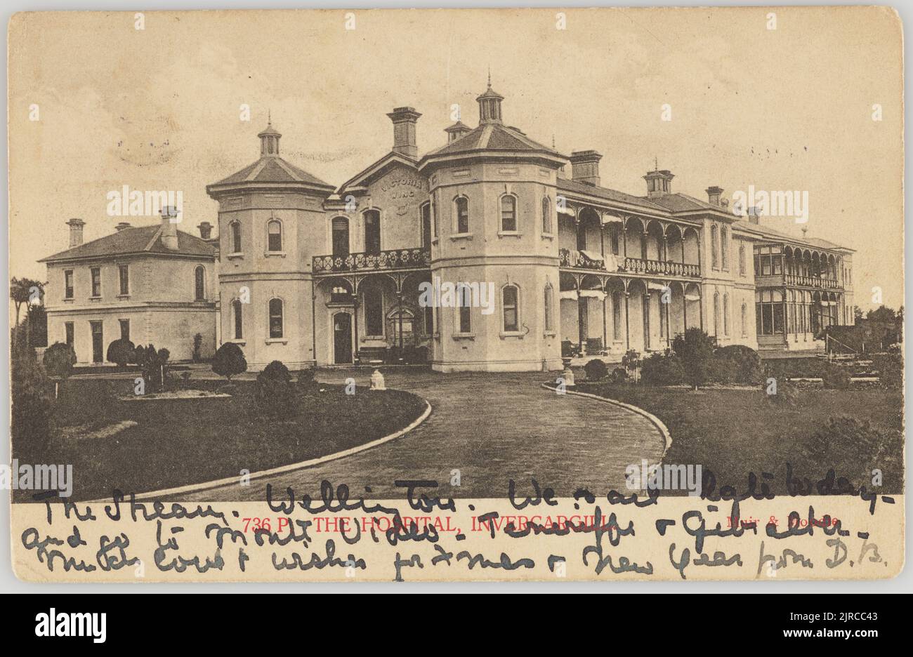 The Hospital, Invercargill, 1908, Invercargill, by Muir & Moodie. Gift ...