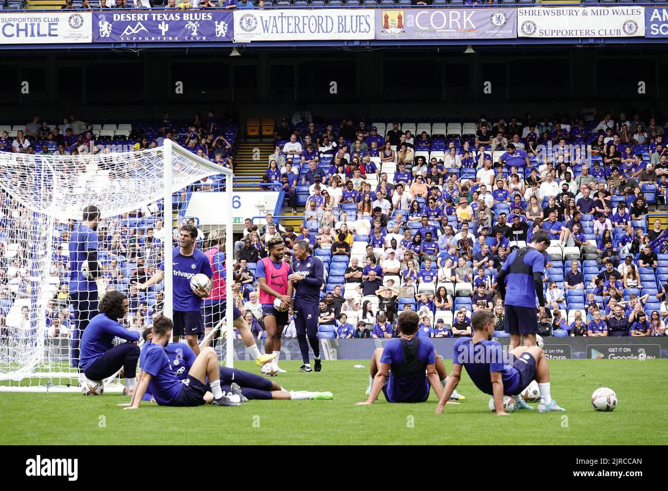 Fulham, London, UK. 23rd Aug, 2022. Chelsea Football Club first team ...